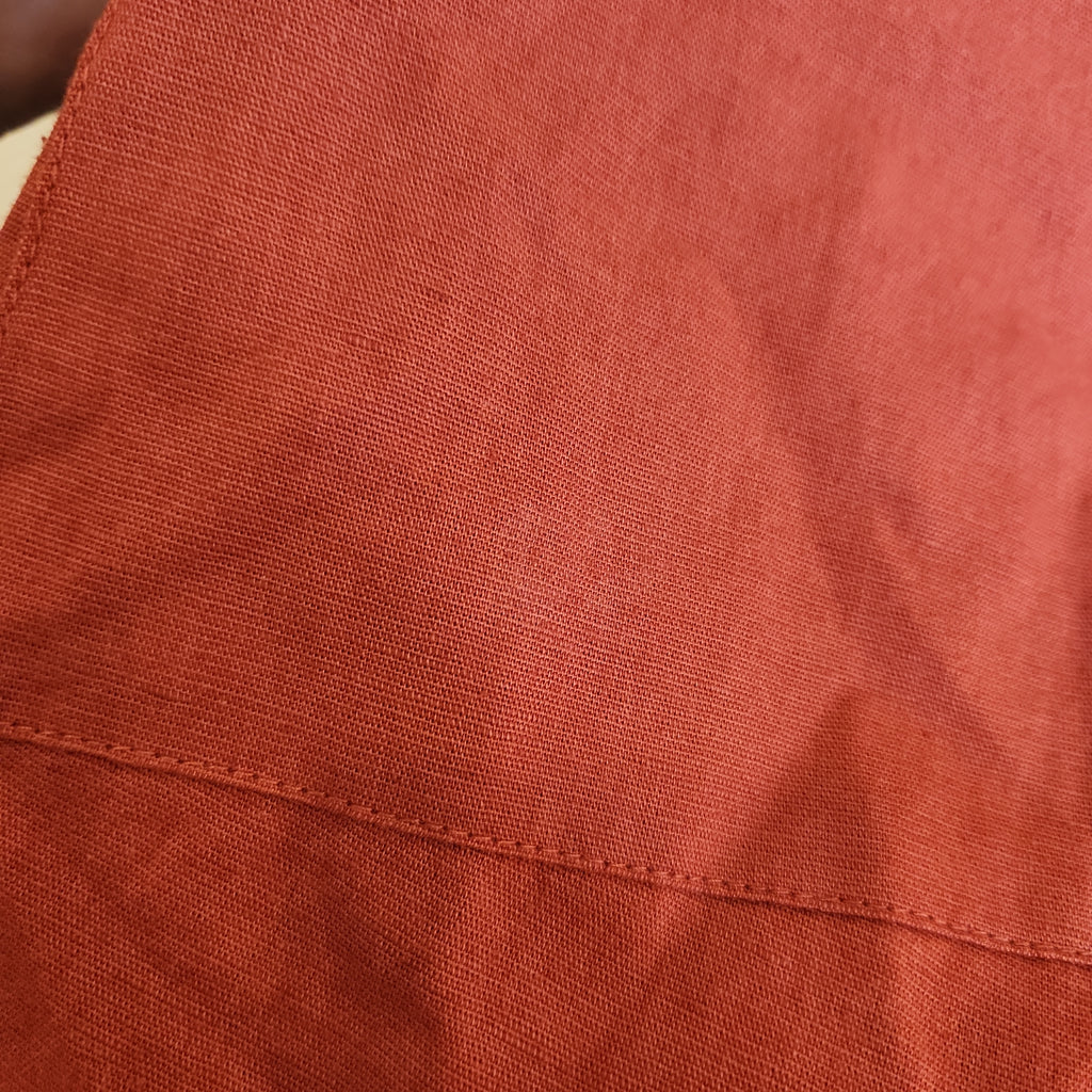 ZARA Rust Cap-sleeves Midi Dress | Pre Loved | | Secret Stash