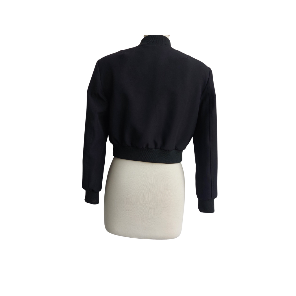 Mango Black Crop Jacket | Gently Used | | Secret Stash