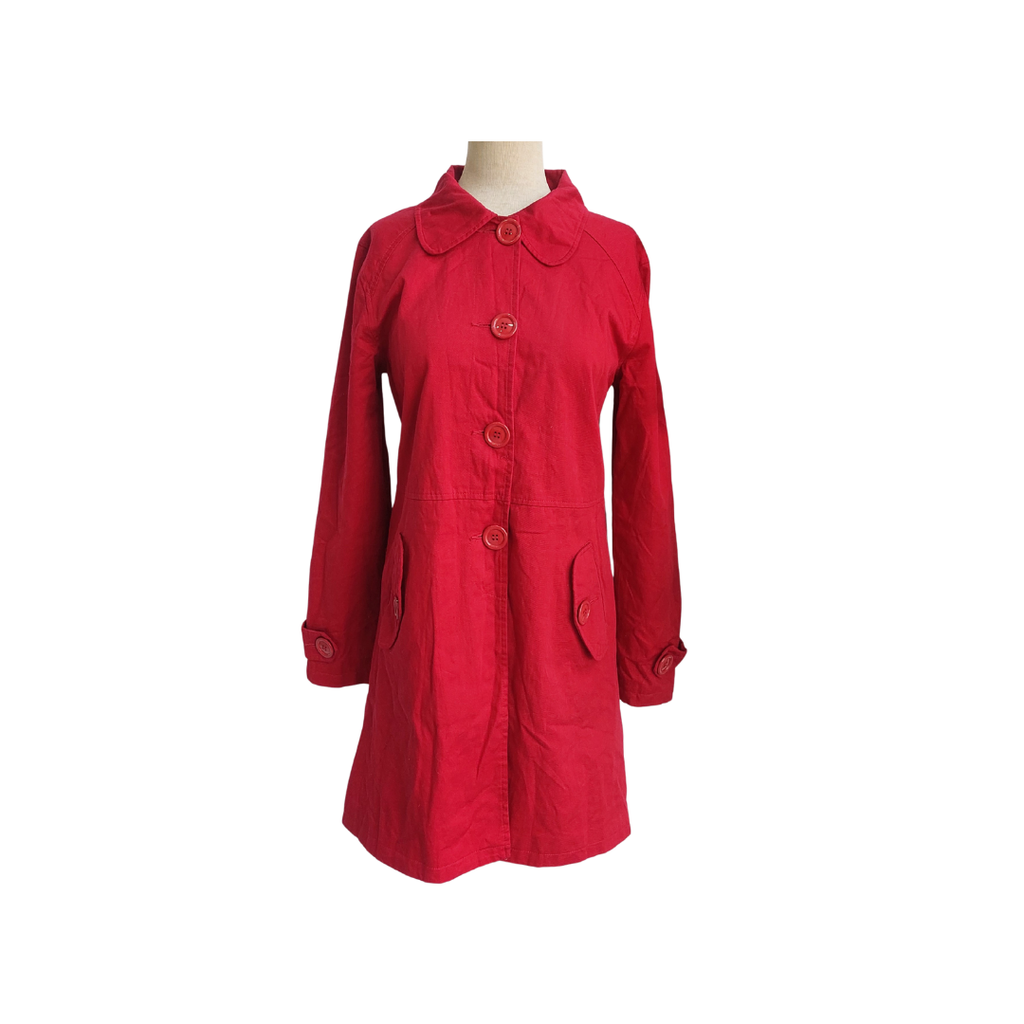 Atmosphere Red Midi Coat | Pre Loved | | Secret Stash