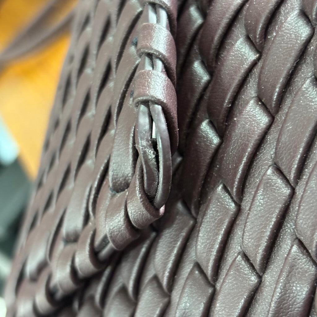 Zara Burgundy Woven Bag | Gently Used | | Secret Stash