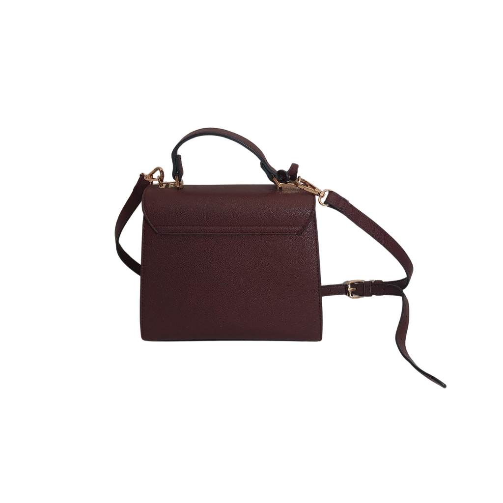 DUNE Maroon Leatherette Small Satchel | Pre Loved | | Secret Stash