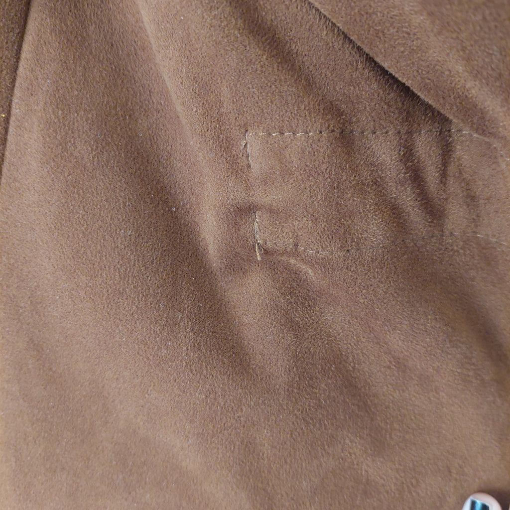 ZARA Brown Suede Waterfall Jacket | Pre loved | | Secret Stash