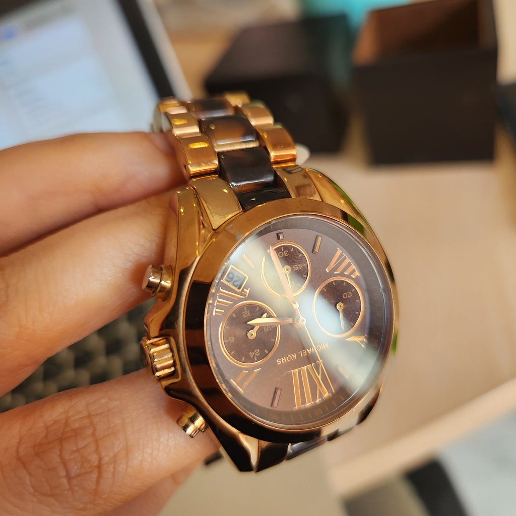 Michael Kors Women's Gold Chronograph MK5944 Watch | Pre Loved ...